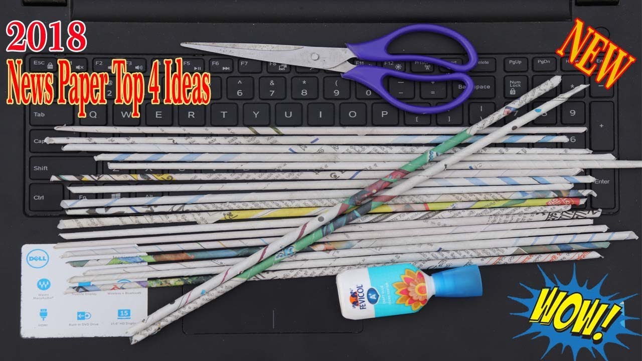 News Paper School Project Work Top Four Ideas 🤔🤔 Awesome Art & Craft ...