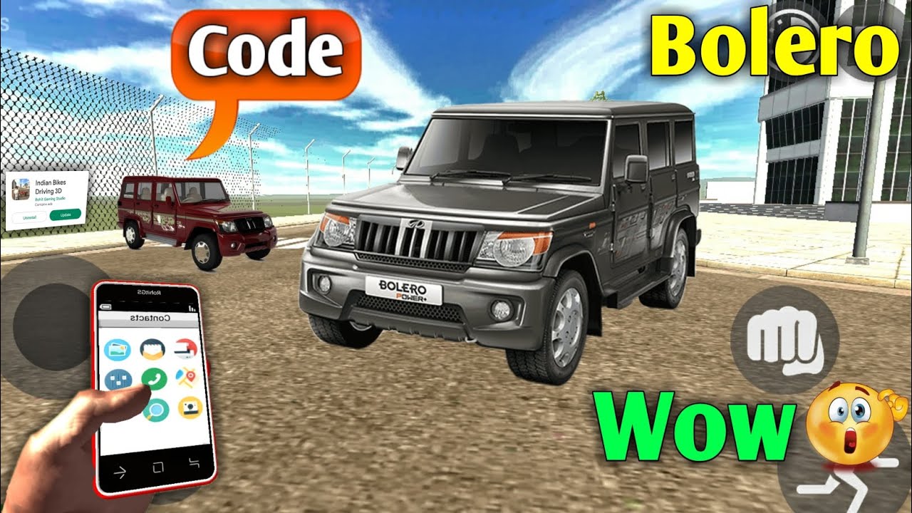 आ गया Bolero || Indian Bike Driving 3d Bolero car Cheat code || Bolero ...