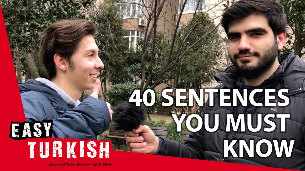 40 sentences you MUST know in Turkish | Super Easy Turkish 4 - YouTube