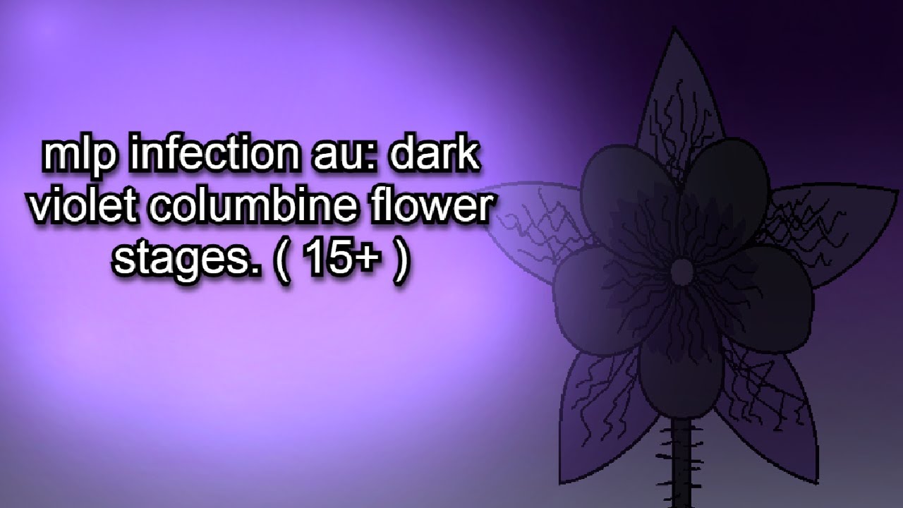 mlp infection au: dark violet columbine flower stages. ( 15+ ) - YouTube