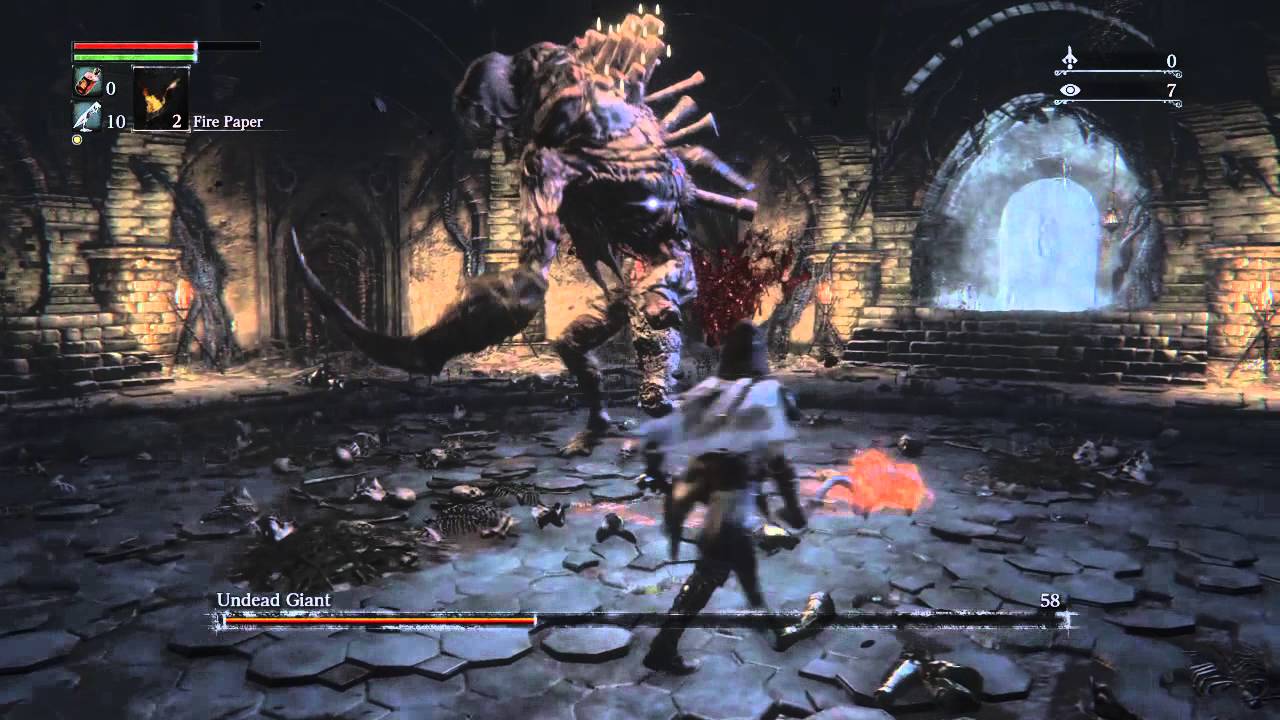 Bloodborne: Pthumerian Labyrinth Layer 1 Boss Gameplay (Chalice Dungeon ...
