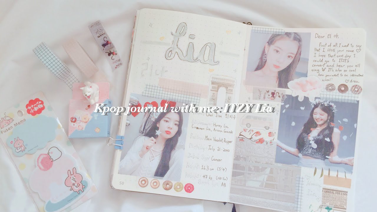 Kpop Journaling with Me I ITZY: Lia ☁️🎐 - YouTube