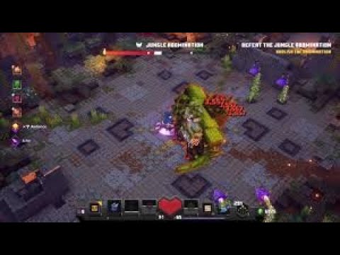 Defeating the Jungle Abomination in the Overgrown Temple Level ...