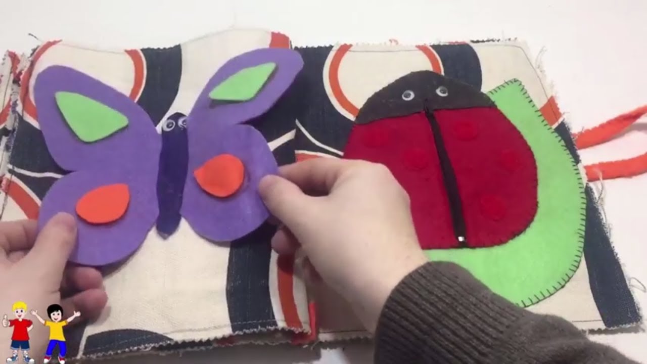 Quiet book for Toodlers handmade Felt Book DIY for kids Craft - YouTube