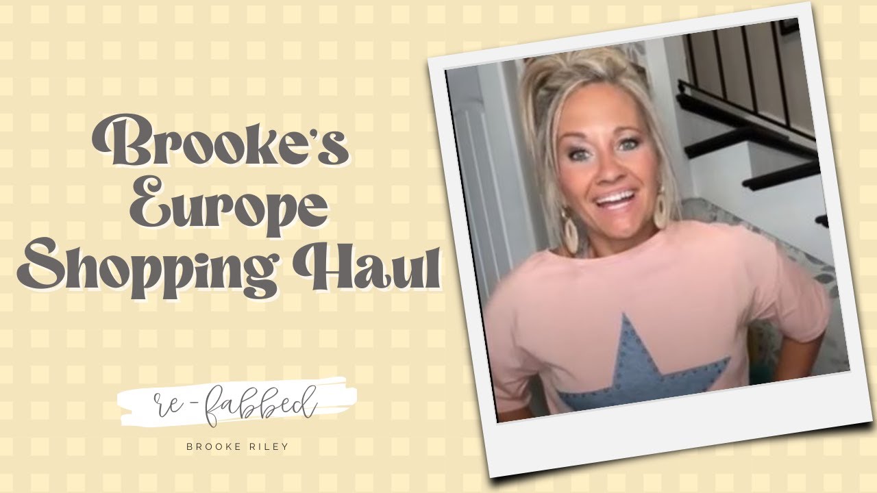 Brooke's Europe Shopping Haul - YouTube