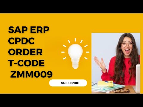 Check CPDC Order Approval SAP T-CODE ( ZMM009 ) - YouTube