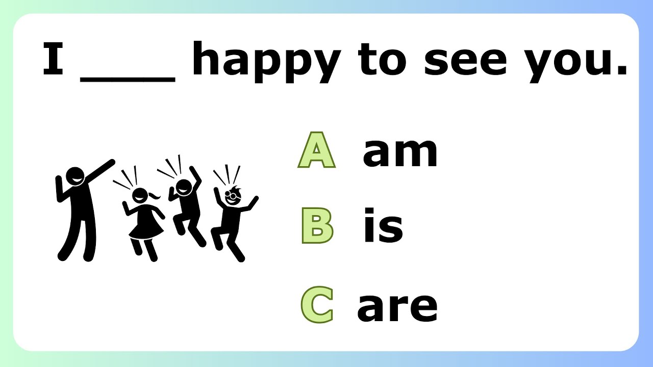 Mastering BE Verbs: Essential English Grammar Quiz | AM, IS, WAS, WERE ...