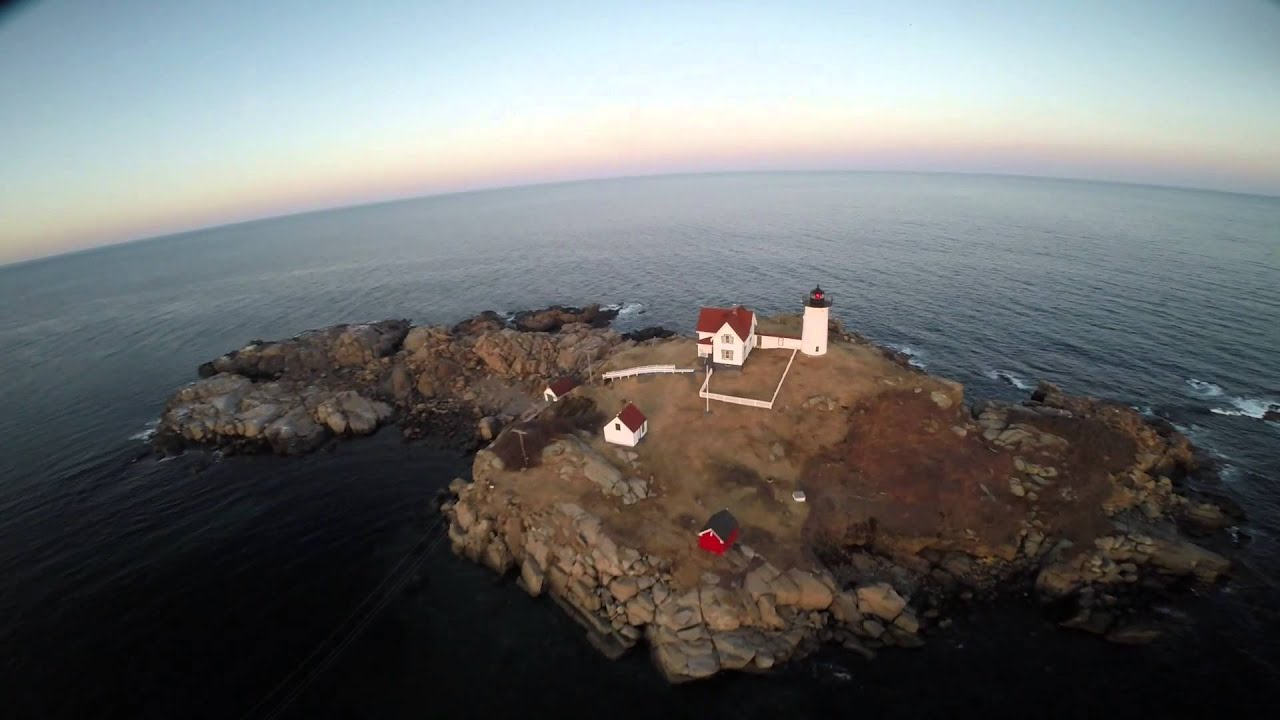 Nubble Lighthouse Maine Aerial FPV Tour - YouTube