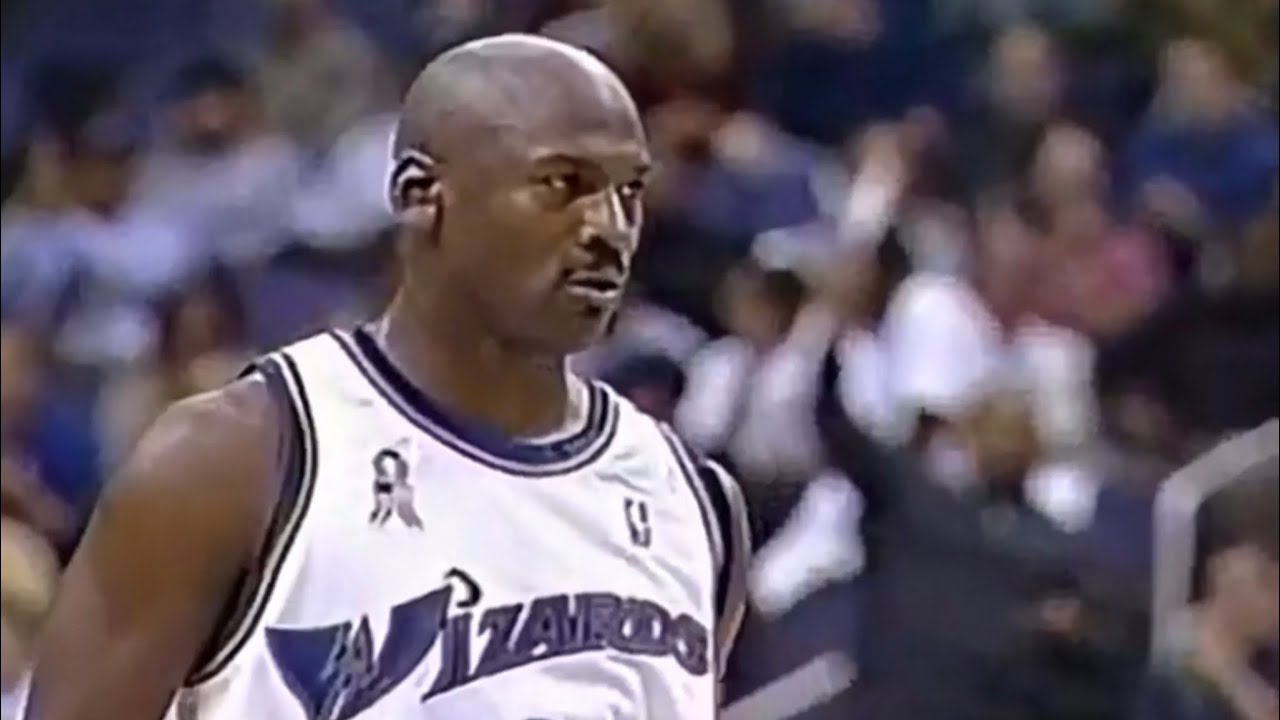 Michael Jordan Wizards 20pts 6rebs 9asts vs 76ers [1st Wiz Home Game ...