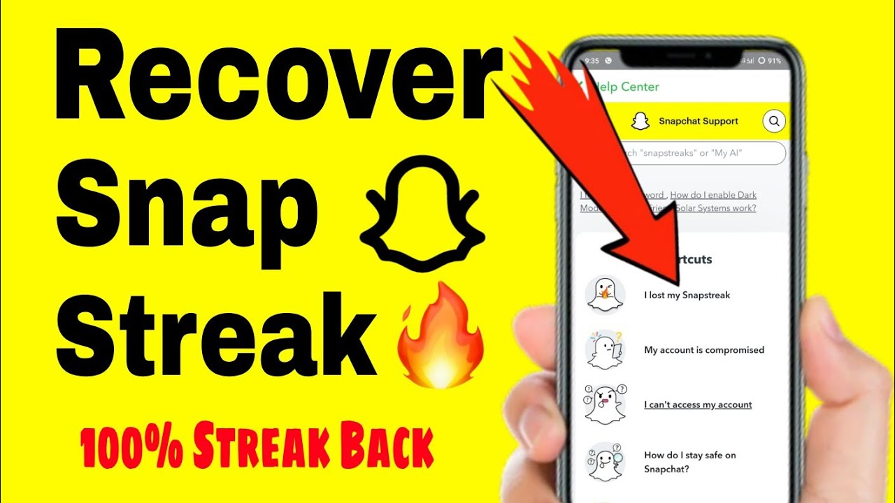 How to get Snapchat streak Back in 2024 | Snapchat streak recovery or ...