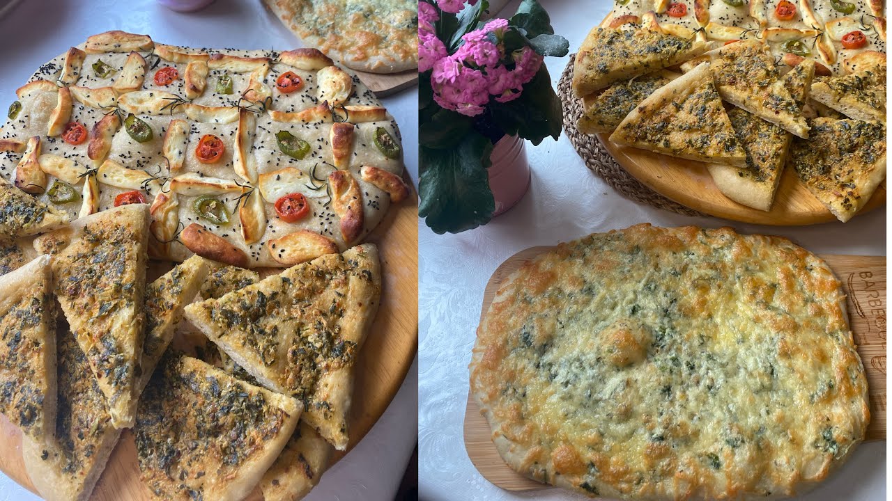 Pizza Brot 😍أشهى والذ خيز بالثوم والجبنة بطريقة سهلة وسريعة - YouTube
