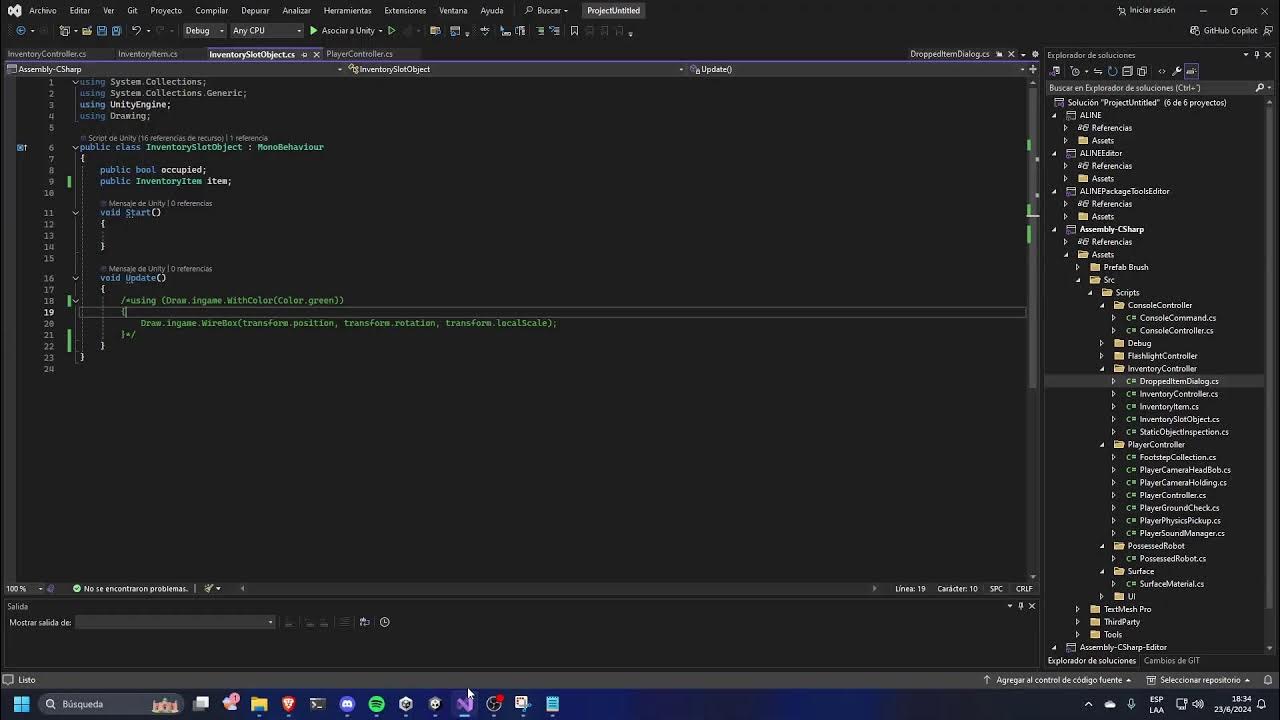 C#/Unity3D game dev: Inventory system - YouTube
