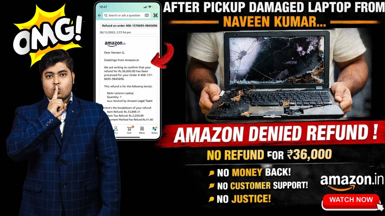 Amazon Fraud Refund Process 2026 | Return Pickup Refund Denied - YouTube