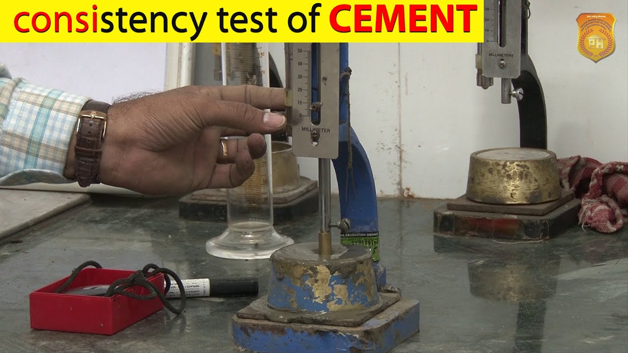 PERFORMING CONSISTENCY OF CEMENT TEST IN LAB | HOW TO CEHCK CONSISTENCY ...