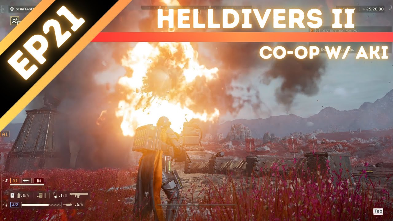 Let's Play HELLDIVERS 2 (Co-Op W/ Aki [BLIND]) - Episode 21 - YouTube