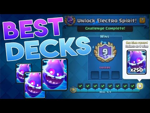 Best decks for "Unlock Electro Spirit" Challenge / 3 best decks - YouTube