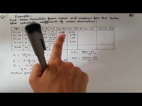 Lecture15 Mean Deviation and solved examples of mean deviation - YouTube