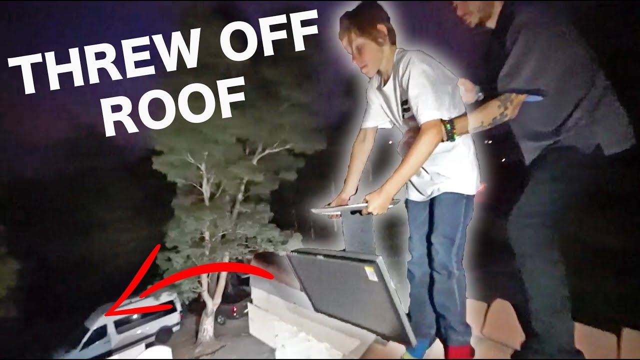 kid threw my computer off roof! - YouTube