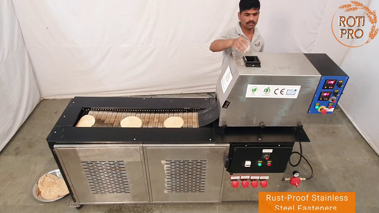 Rotipro Majestic-1000/The Best Roti Making Machine with Conveyor Belt ...