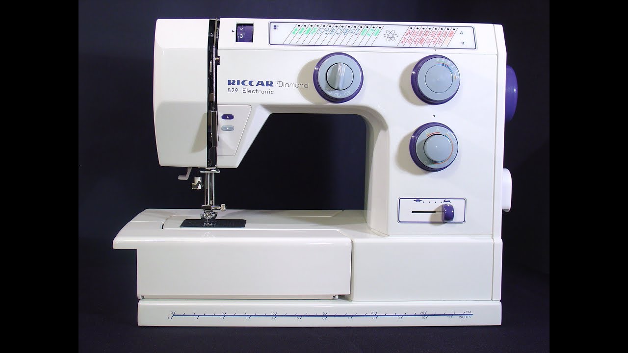 Riccar 829E Diamond sewing machine - YouTube