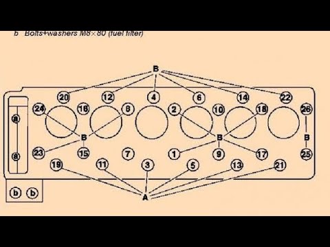 MB100 cylinder head setting #mb100 #mercedesbenz #om602 - YouTube