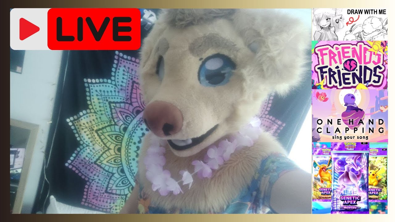drawing furry with chat, friends vs friends, one hand clapping, pokemon ...