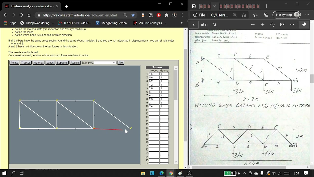 Tutorial 2d Truss Analysis - YouTube