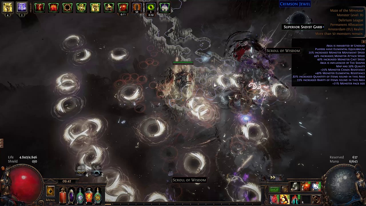 Path of Exile 3.10 Delirium League: Spectral Throw, The Saviour - Maze ...