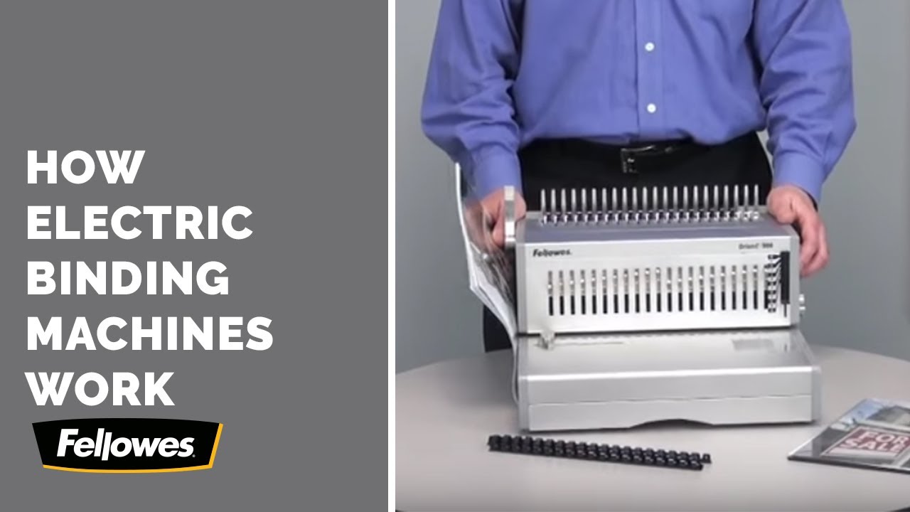 Best Commercial Binding Machine- Fellowes Orion E500 - YouTube