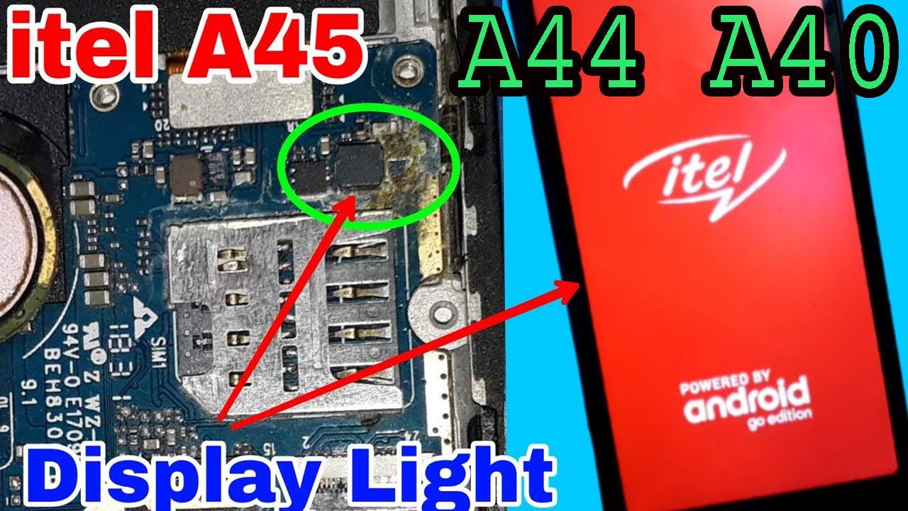 itel_phone_lcd_light_solusion# Tell A25 L5002 Lcd Back Light Repair By ...