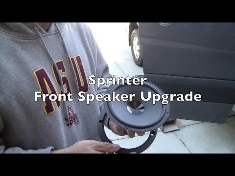 How to upgrade front speakers on Sprinter - YouTube