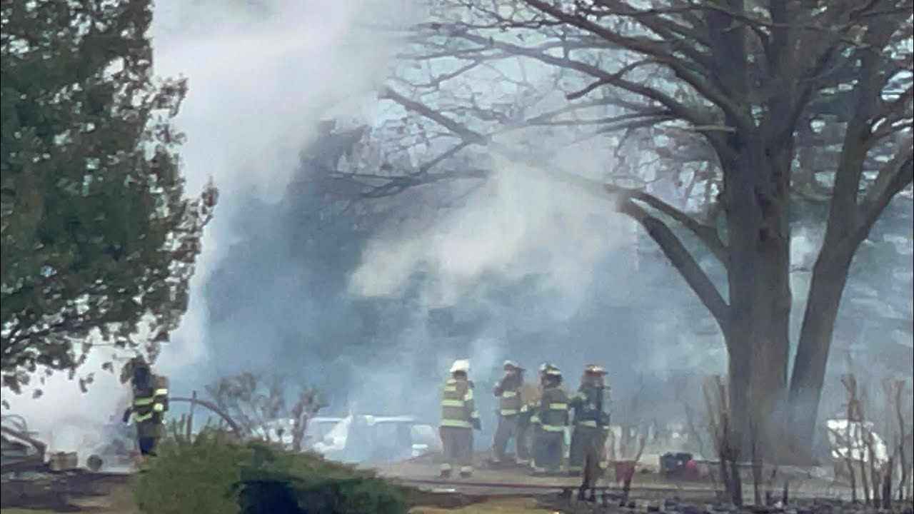 Chapin Township MI OCCUPIED Residential STRUCTURE FIRE Scene - YouTube