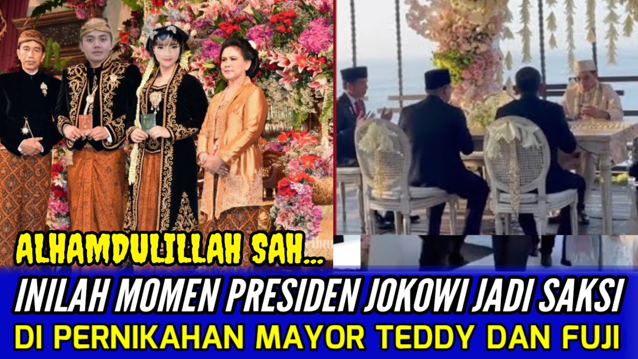 HARI INI ‼️ Presiden Jokowi dan Ibu Iriana Hadiri Pernikahan Mayor ...