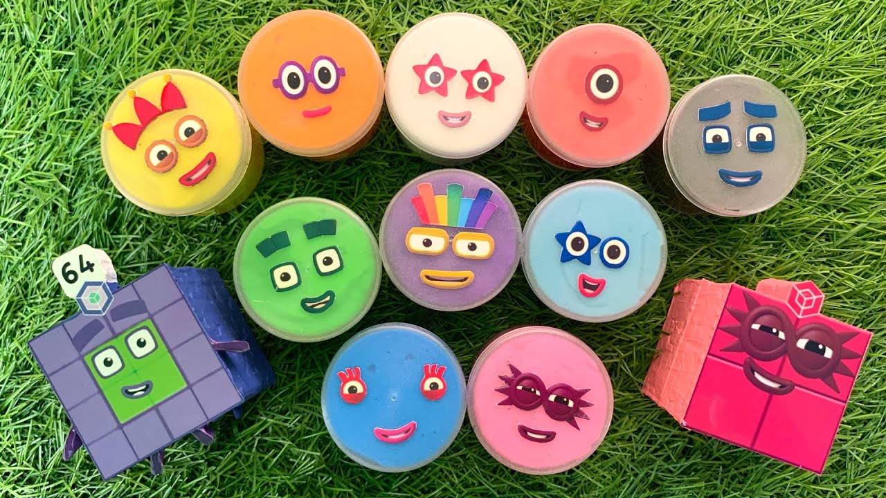 Numberblocks - Satisfying Mini Circle Clay Finding 64 Space ASMR ...