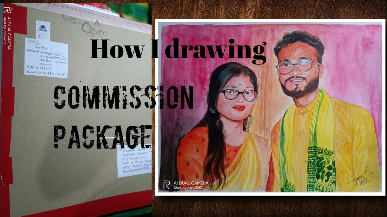 HOW I DRAWING COMMISION PACKAGE.... - YouTube
