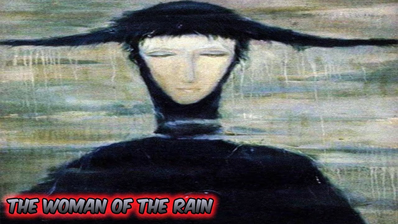 Woman In The Rain Painting