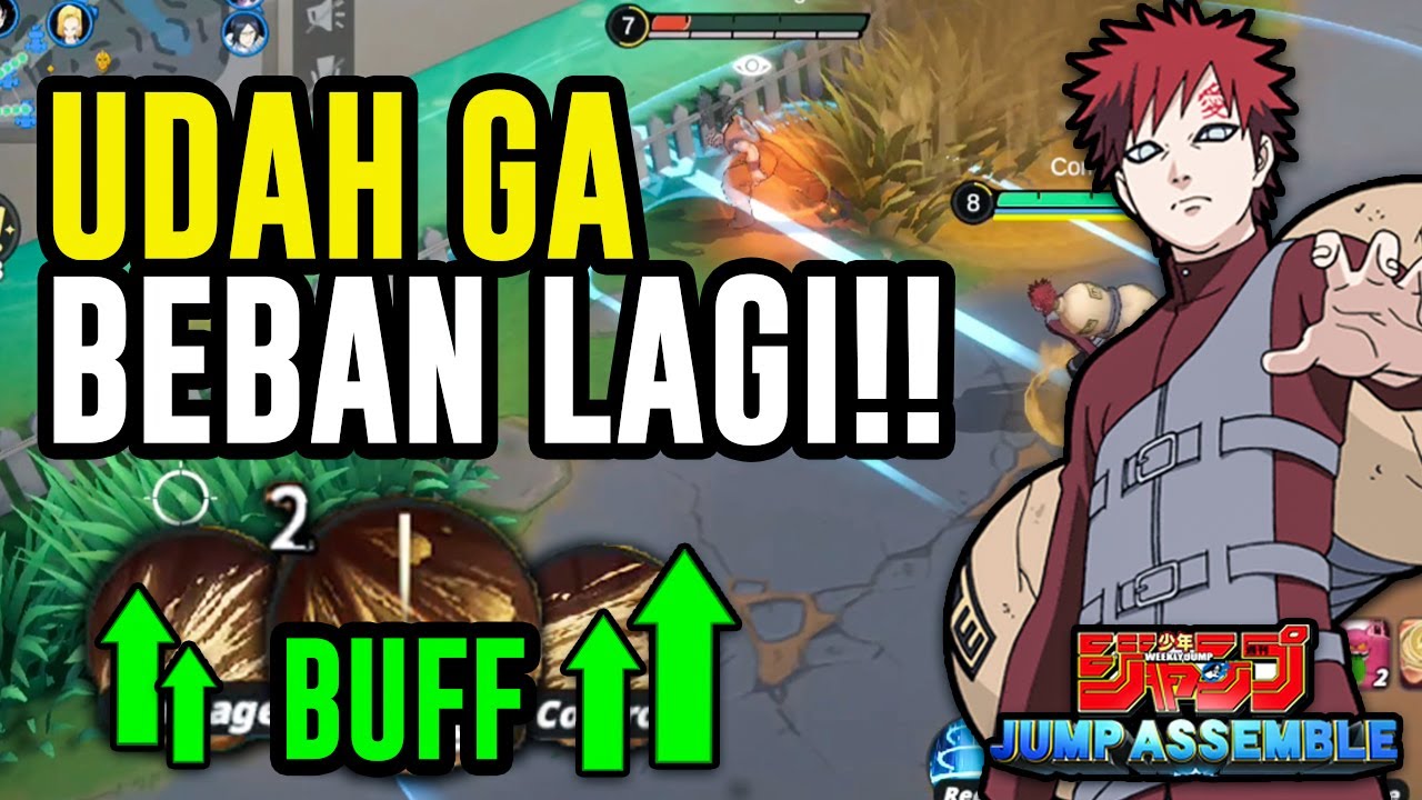 GAARA Dapat BUFF BESAR-BESARAN!! DAMAGE Dan COOLDOWN-NYA JADI OP - Jump Assemble Indonesia - YouTube