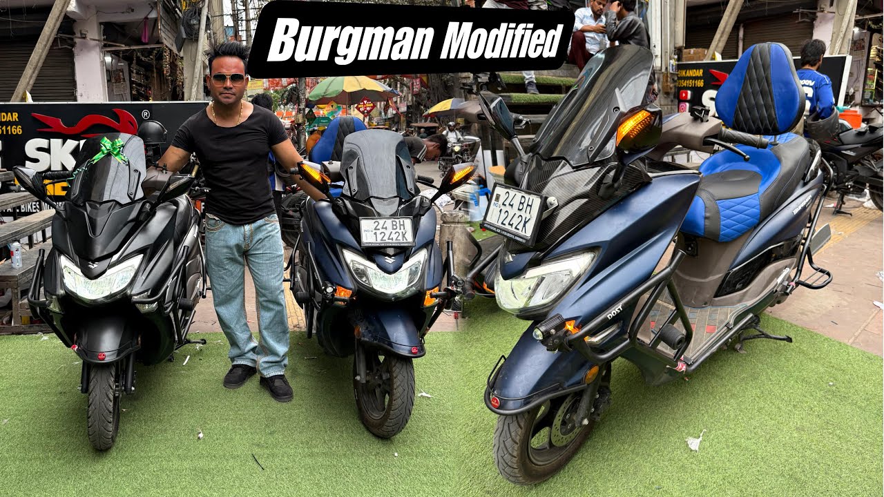 Suzuki Burgman 125 Modifications | Burgman Modified | Sofa Seat ...
