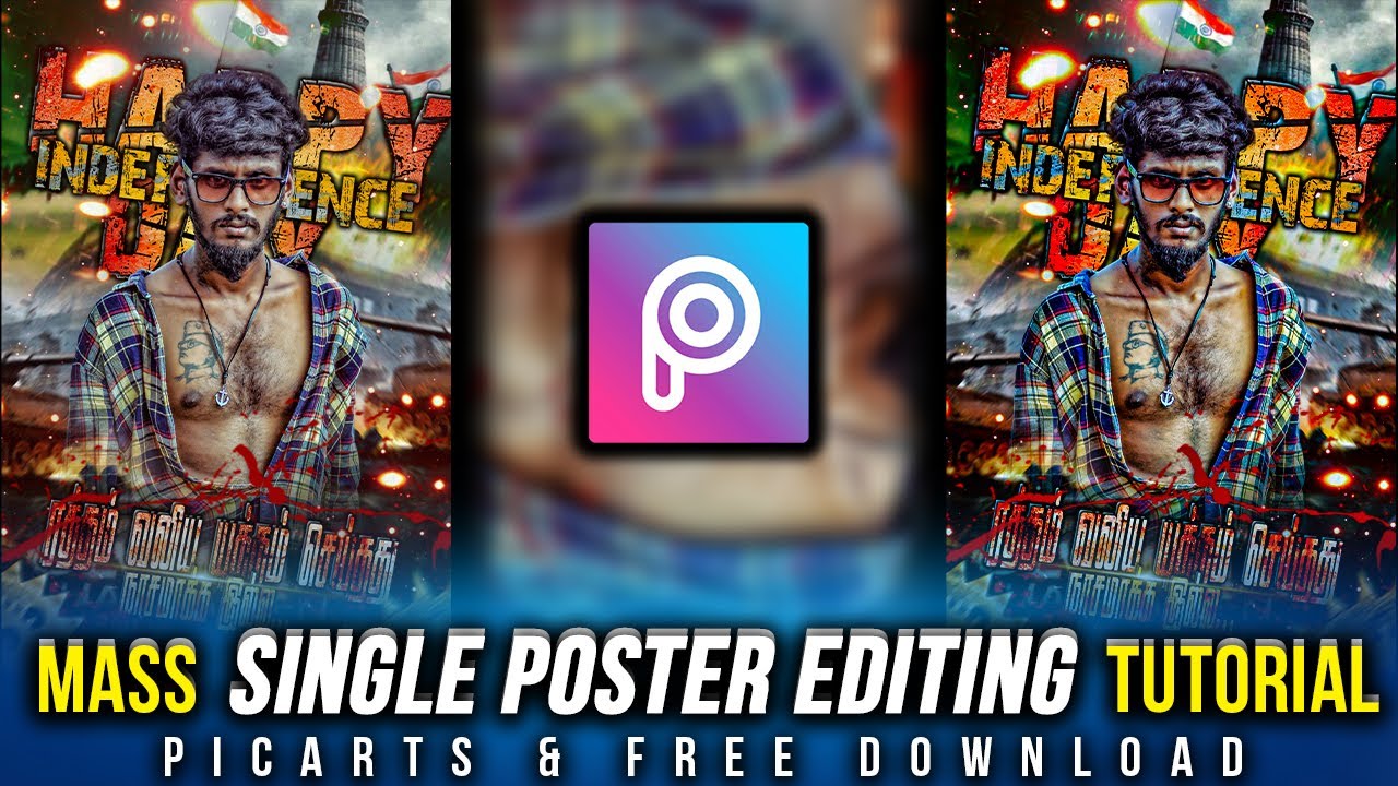 Single mass independent editing tutorial in picarts 🔥||• # ...