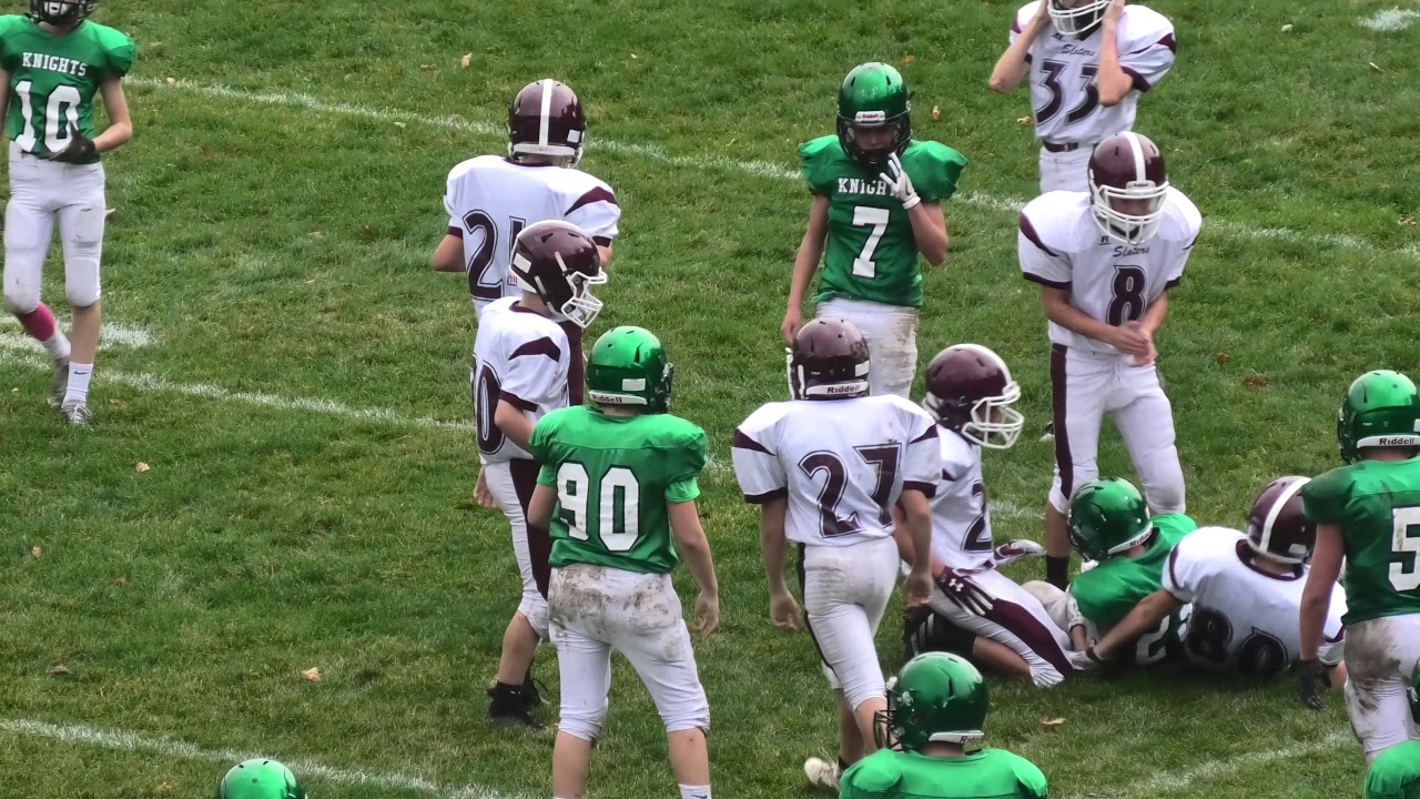 Bangor Slaters vs Pen Argyl 10 29 2019 Middle School Football - YouTube