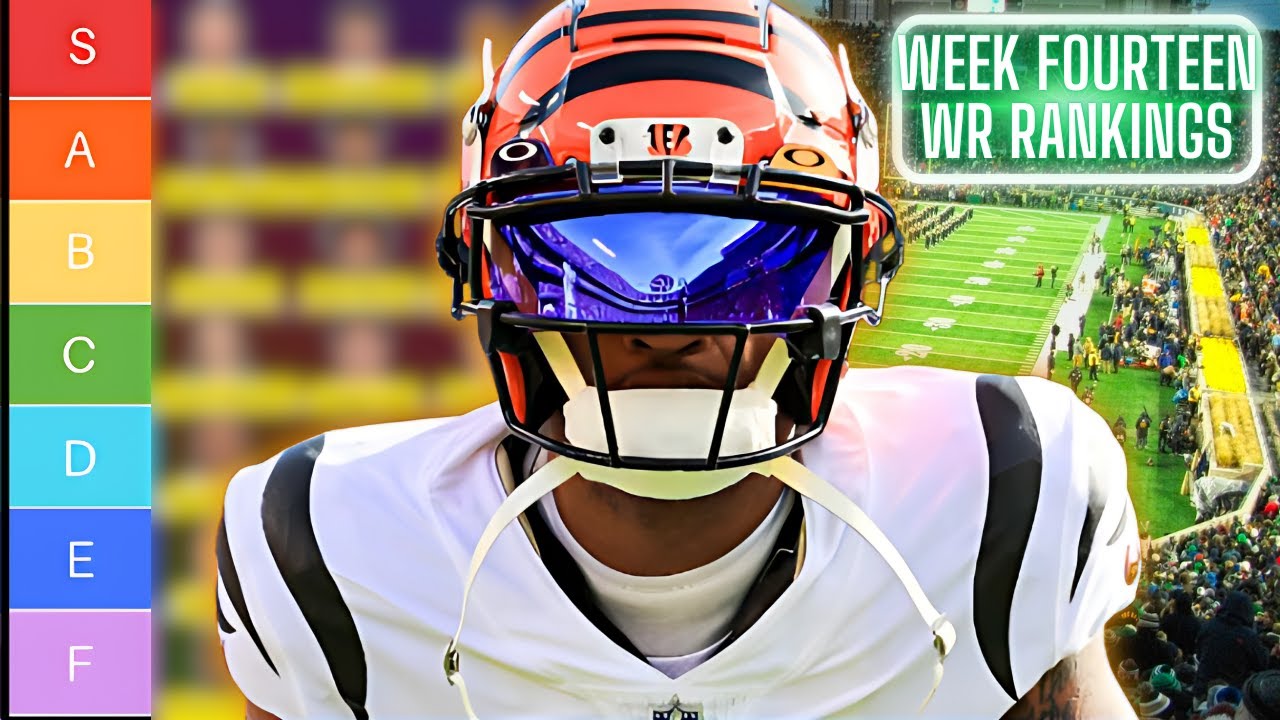 Wide Receiver Rankings (Tiered) for Week Fourteen of 2024 Fantasy ...