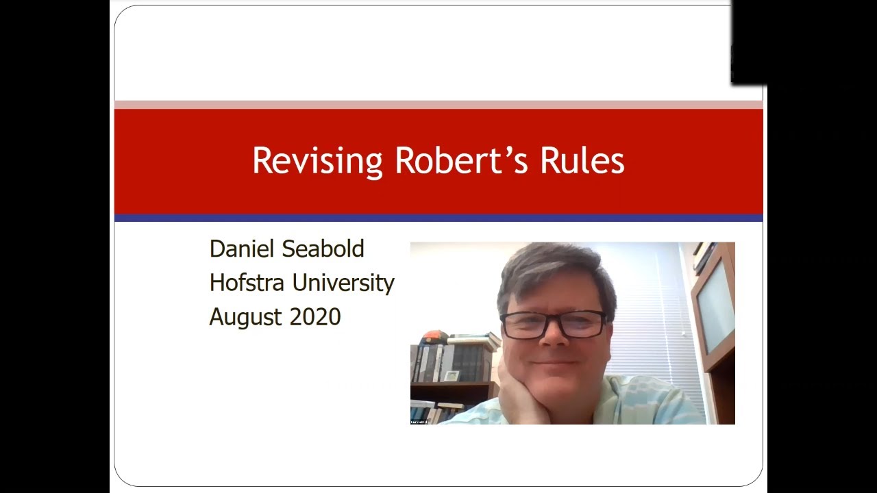 Revising Robert's Rules - Daniel Seabold - YouTube