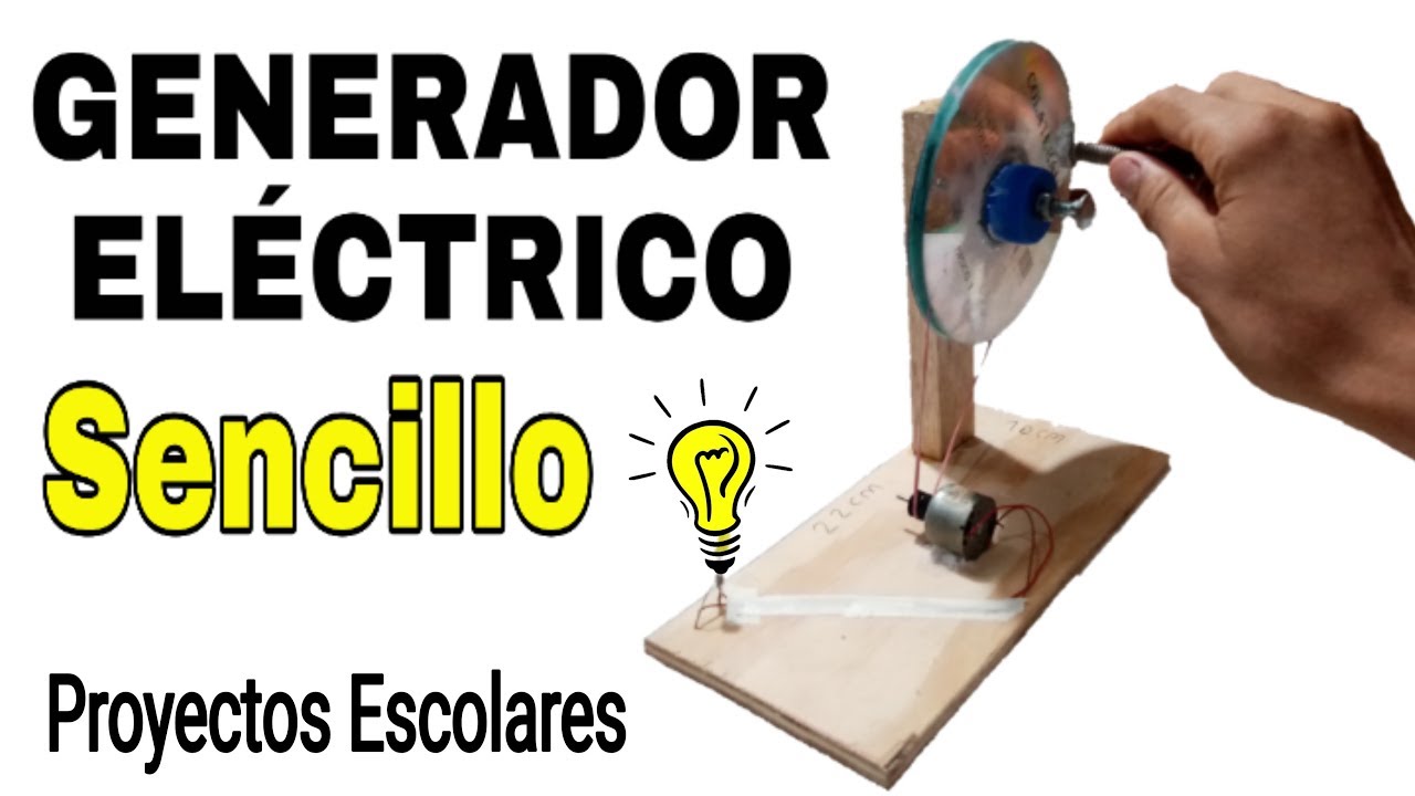 COMO HACER UN GENERADOR ELÉCTRICO CASERO "Creaciones caseras" - YouTube