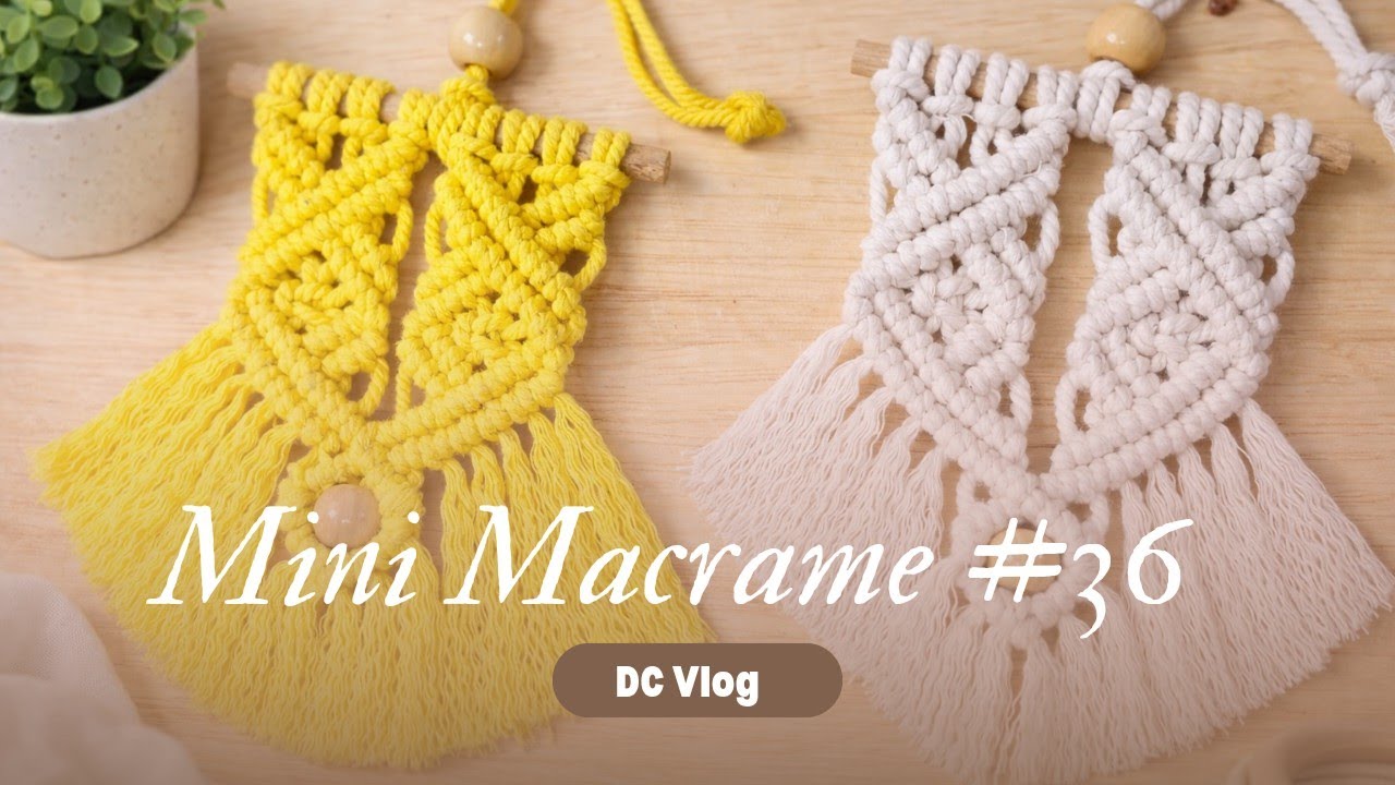 TUTORIAL MAKRAME #36 || CARA MEMBUAT MAKRAME DENGAN MUDAH || MACRAME ...