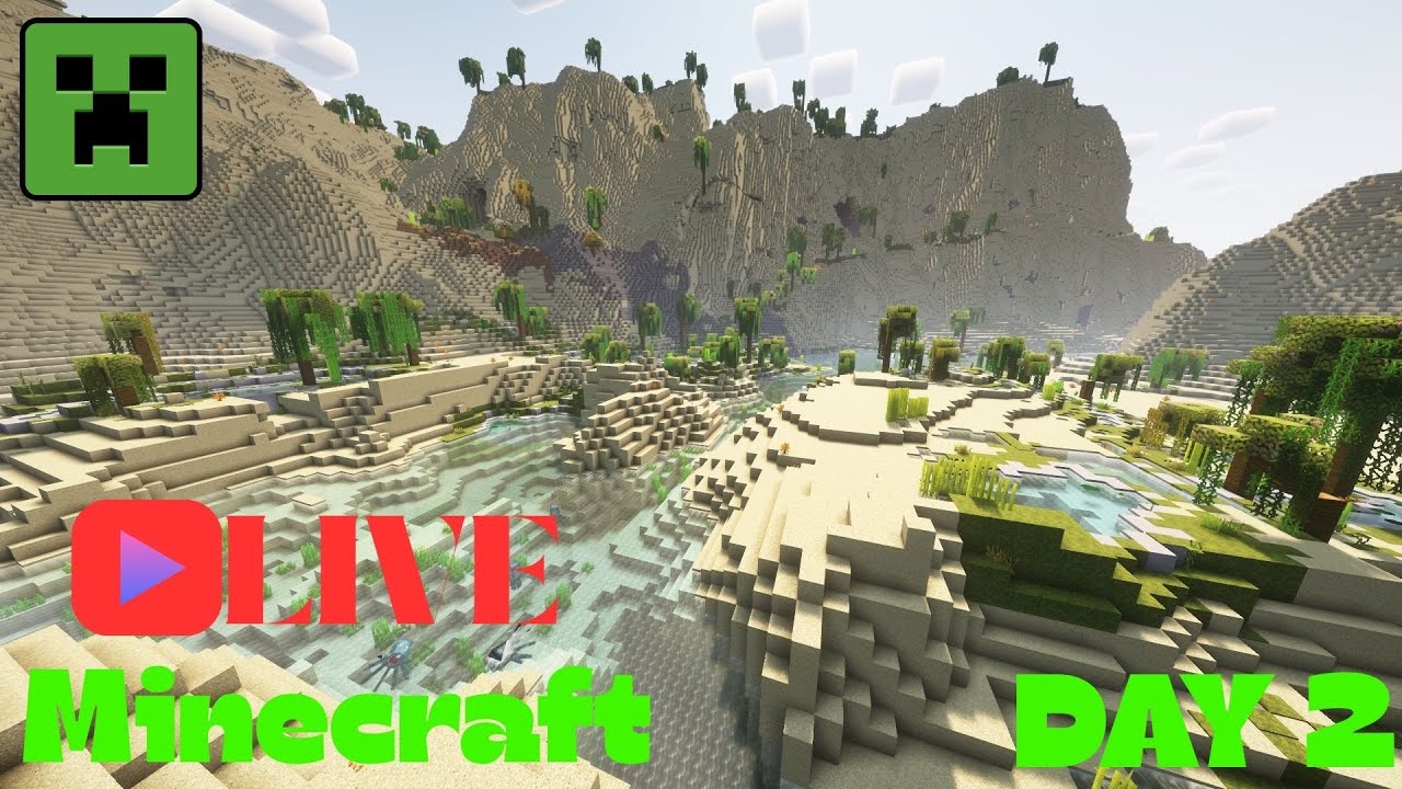 [ Live ] เกมสี่เหลี่ยม | Minecraft Day2 - YouTube