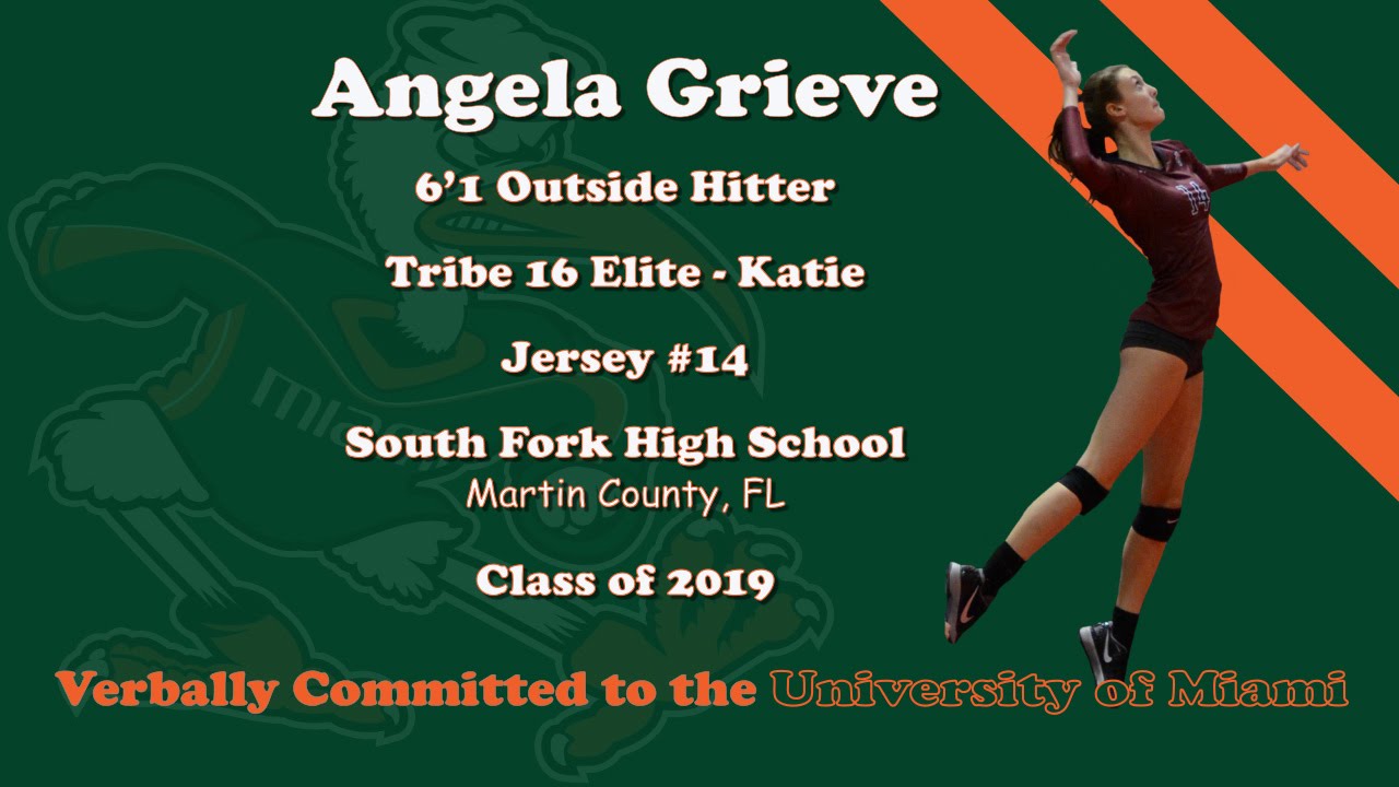 Angela Grieve - 6'1 OH - 2019 (Miami) - YouTube