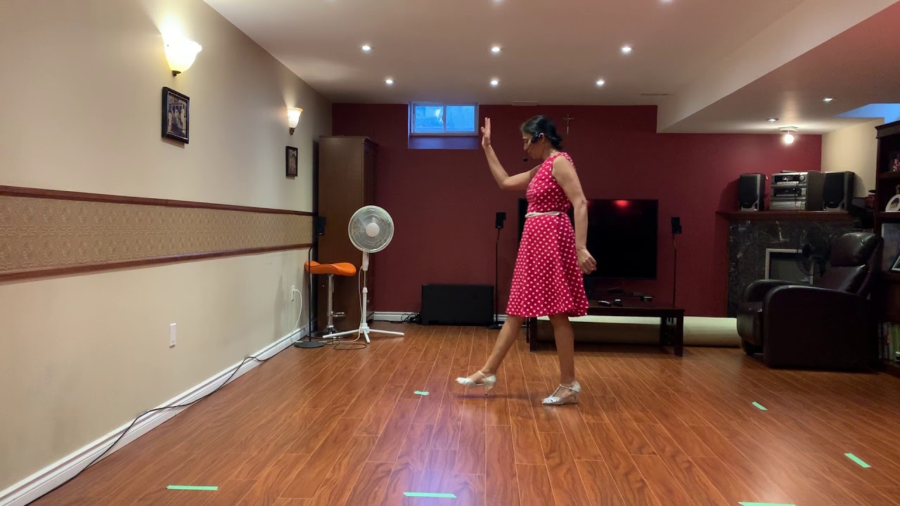 Easy to Intermediate Fireball line dance: Demo and instruction - YouTube