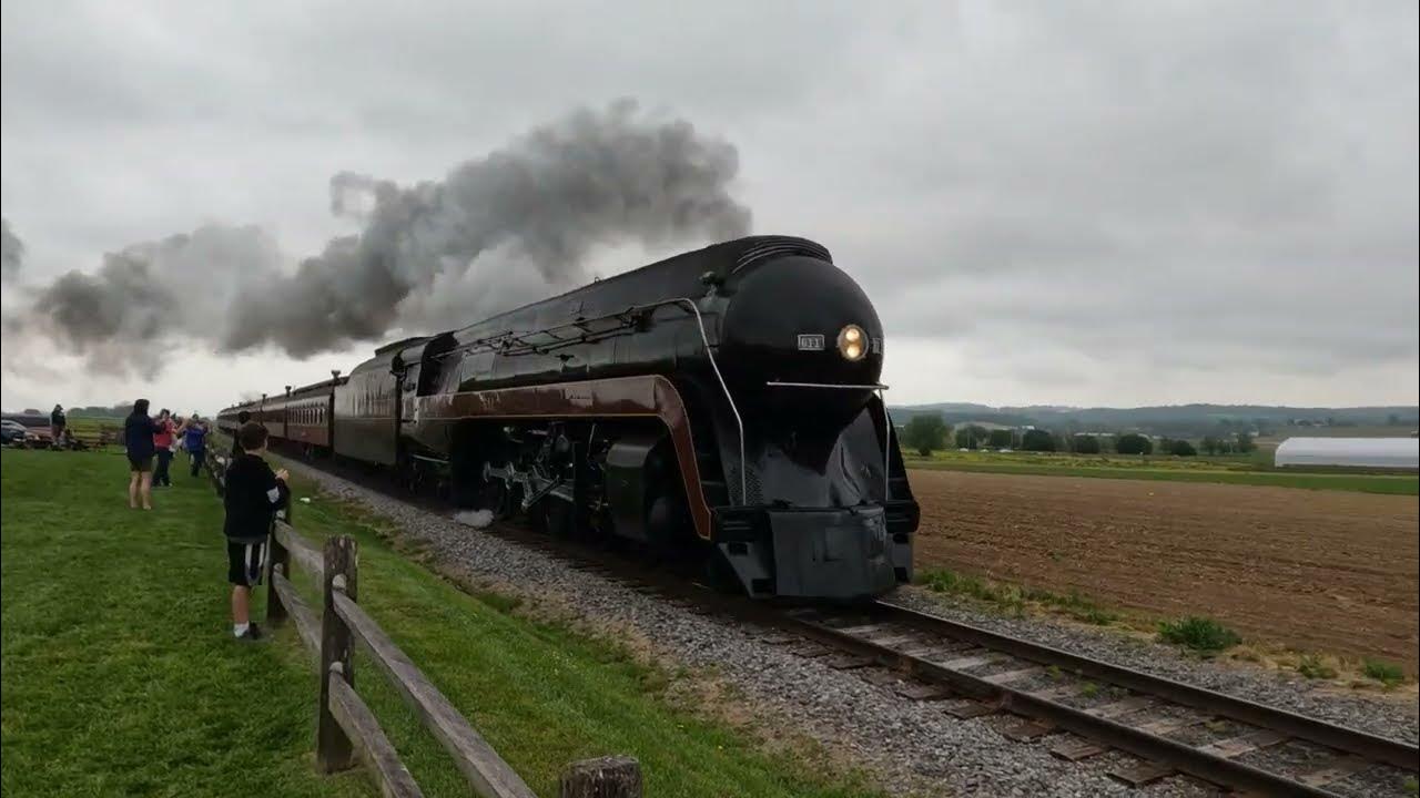 Norfolk and Western #611 at Paradise Lane (Farewell to Strasburg Tour)-05/20/23 - YouTube