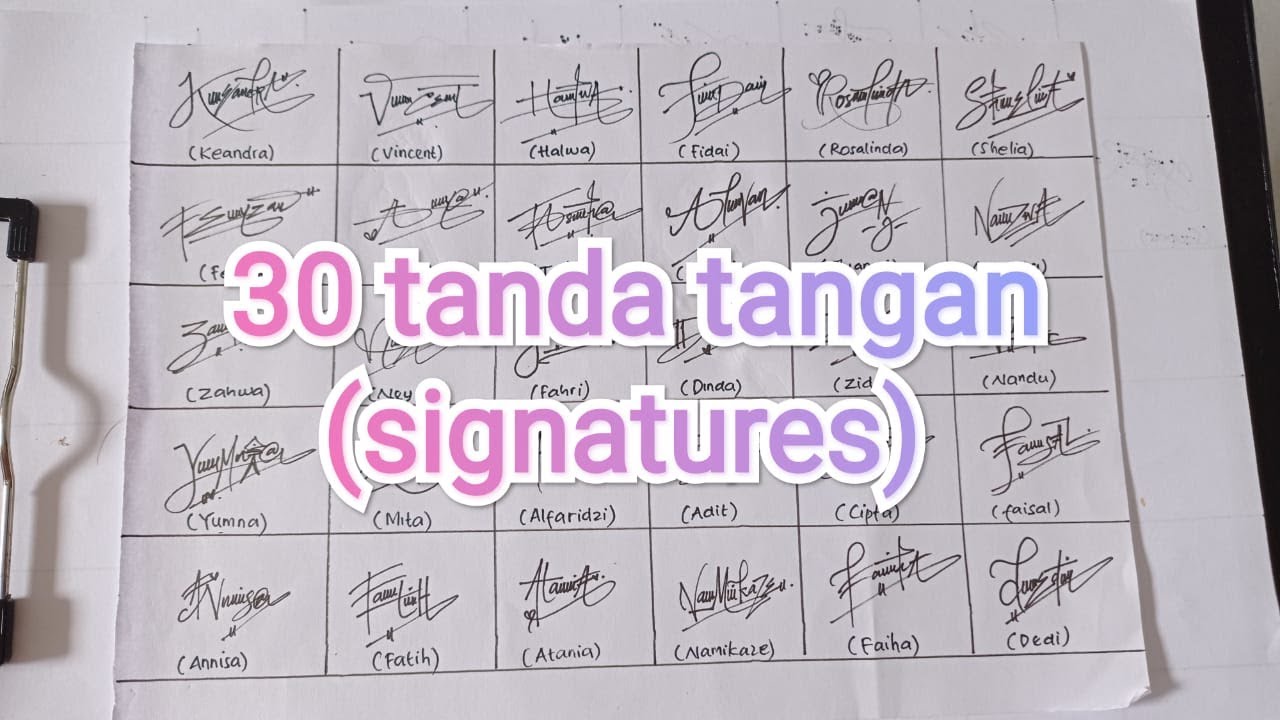 Inspirasi 30 Tanda Tangan Request Signature Youtube