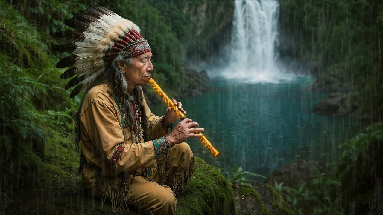 Rain and Native American Flutes | Flute Music for Deep Energy Healing ...